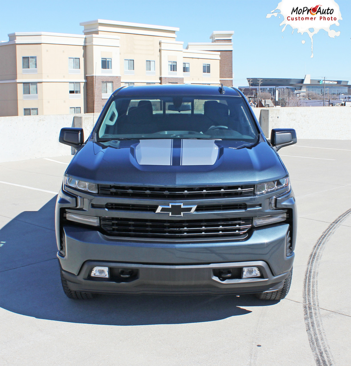 BOW RALLY : Chevy Silverado Racing Stripes Hood Decal Vinyl Graphic Kit ...