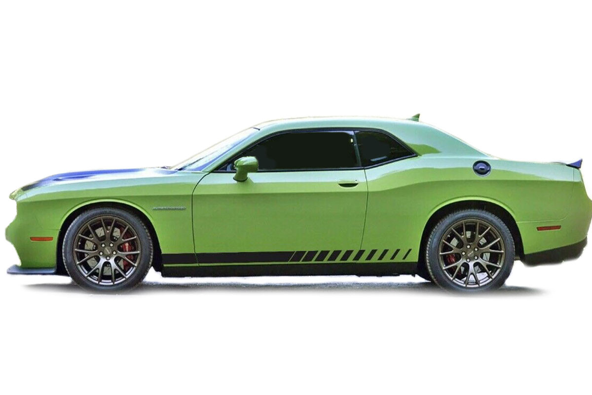 Dodge Challenger Rocker Stripes ROCKER STROBE: Side Door Body Decals ...