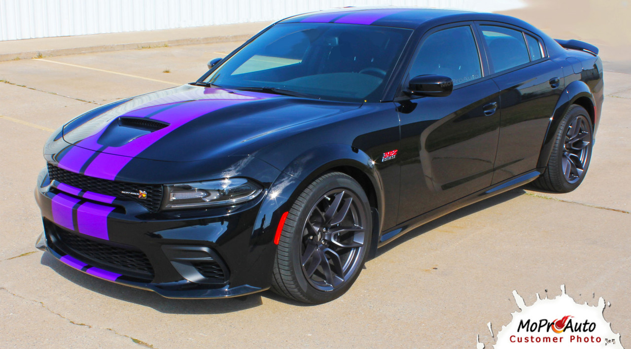 Dodge Charger With Racing Stripes