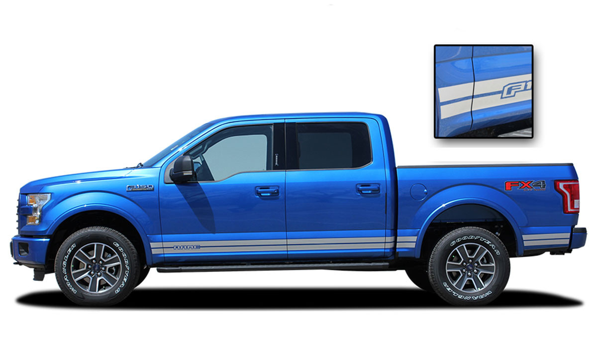 F-150 ROCKER ONE : 2021-2025 Ford F-150 Lower Rocker Panel Stripes ...