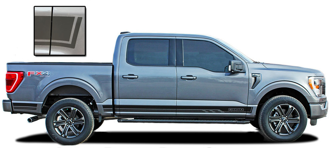 F-150 ROCKERS THREE | 2021-2026 Ford F-150 Lower Rocker Panel Stripes ...