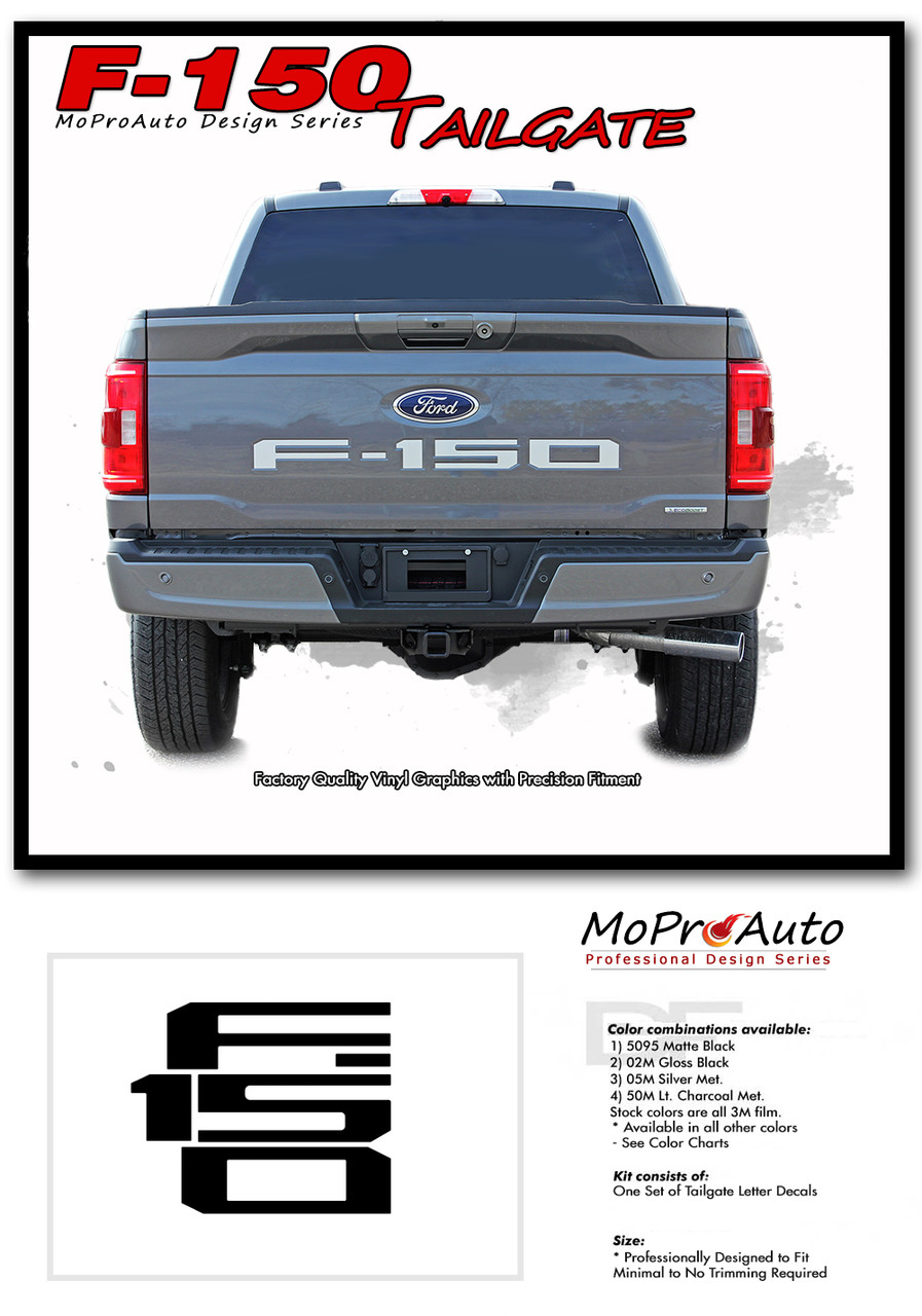 F-150 TAILGATE LETTERS : 2021 2022 Ford F-150 Rear Tailgate Text Decals ...