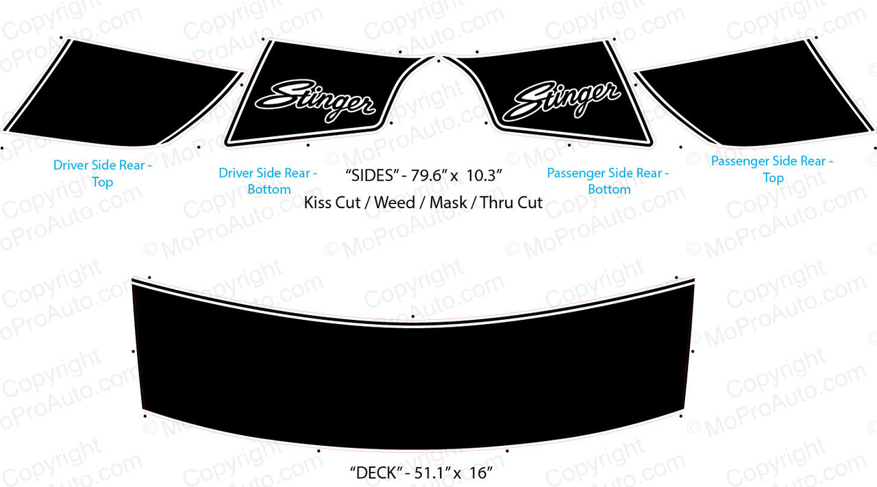 SINISTER SWINGER TAILBAND : Dodge Charger Trunk Stripes Daytona Hemi ...