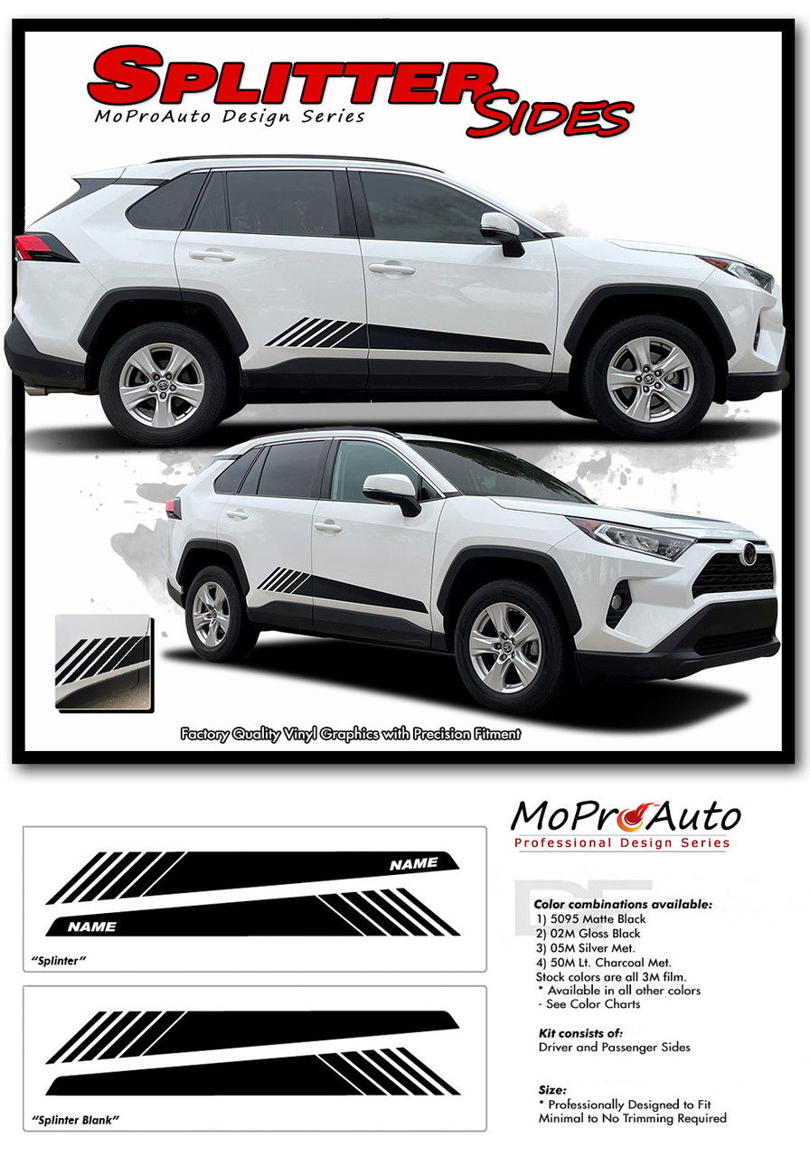 SPLINTER SIDES : Toyota RAV4 Side Door Stripes Vinyl Graphic Accent ...