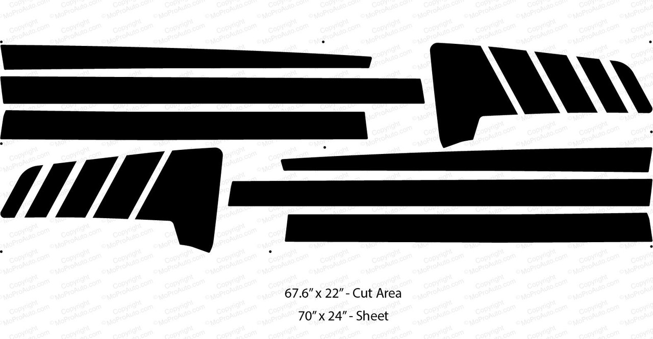 FORTY STROBE : Toyota 4Runner Body Stripes TRD Sport Pro Upper Body ...