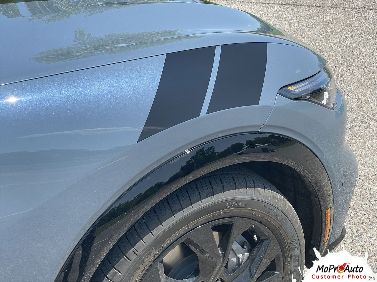 BREAKER BAR : Ford Mustang Mach-E Hood Hash Marks Decal Double Bar ...