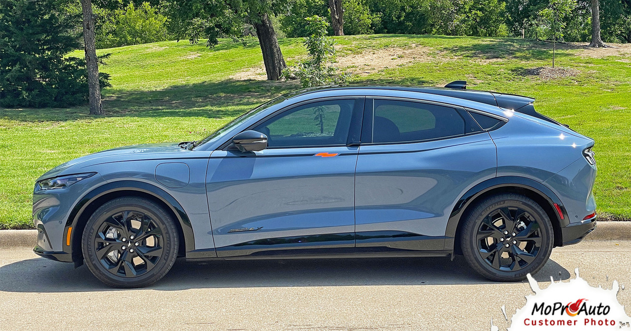 HIGH VOLTAGE | Ford Mustang Mach-E Side Body Decals Door Stripes Rally ...