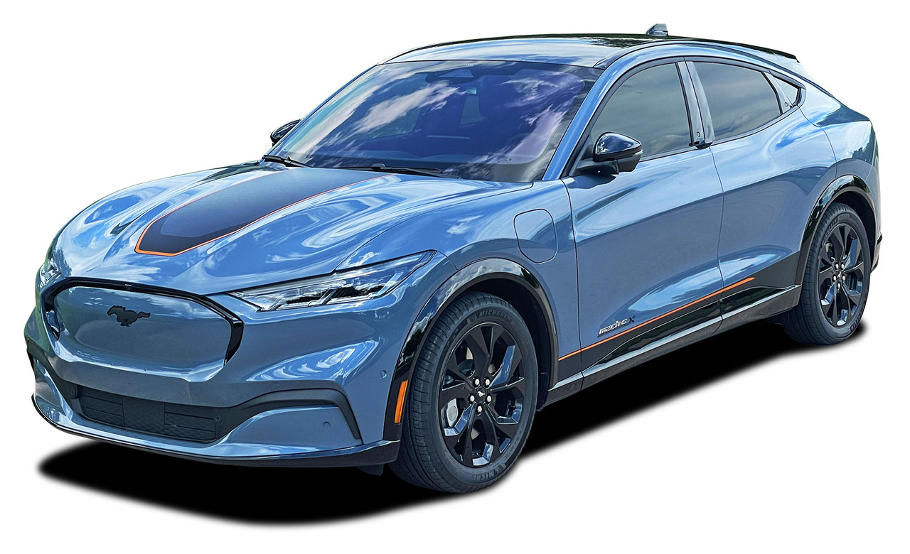 MACH SONIC DIGITAL : Ford Mustang Mach-E Hood Stripes Mach E Style ...