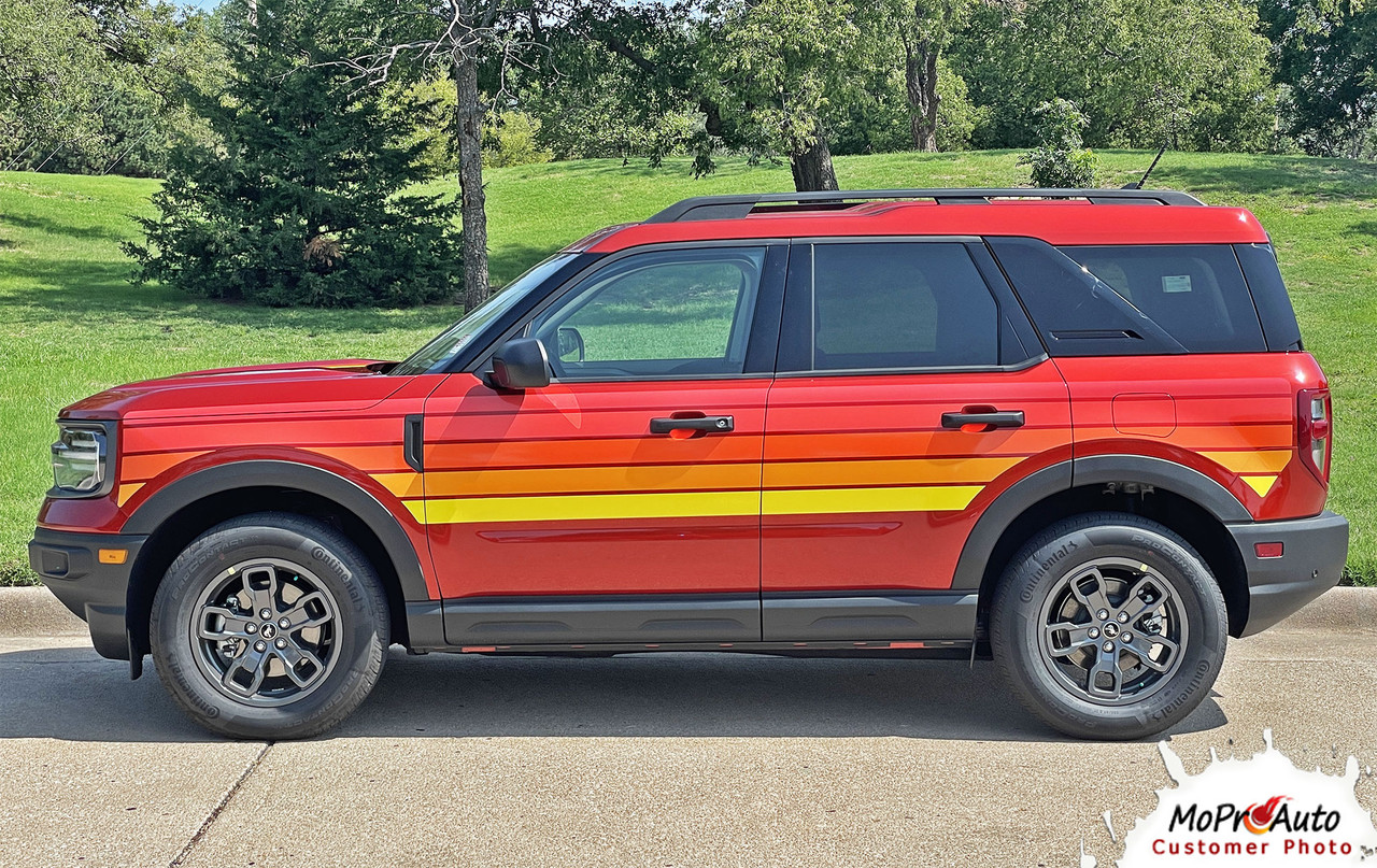 SUNSETTER : Ford Bronco Sport Side Body Door Vinyl Graphics with Hood ...