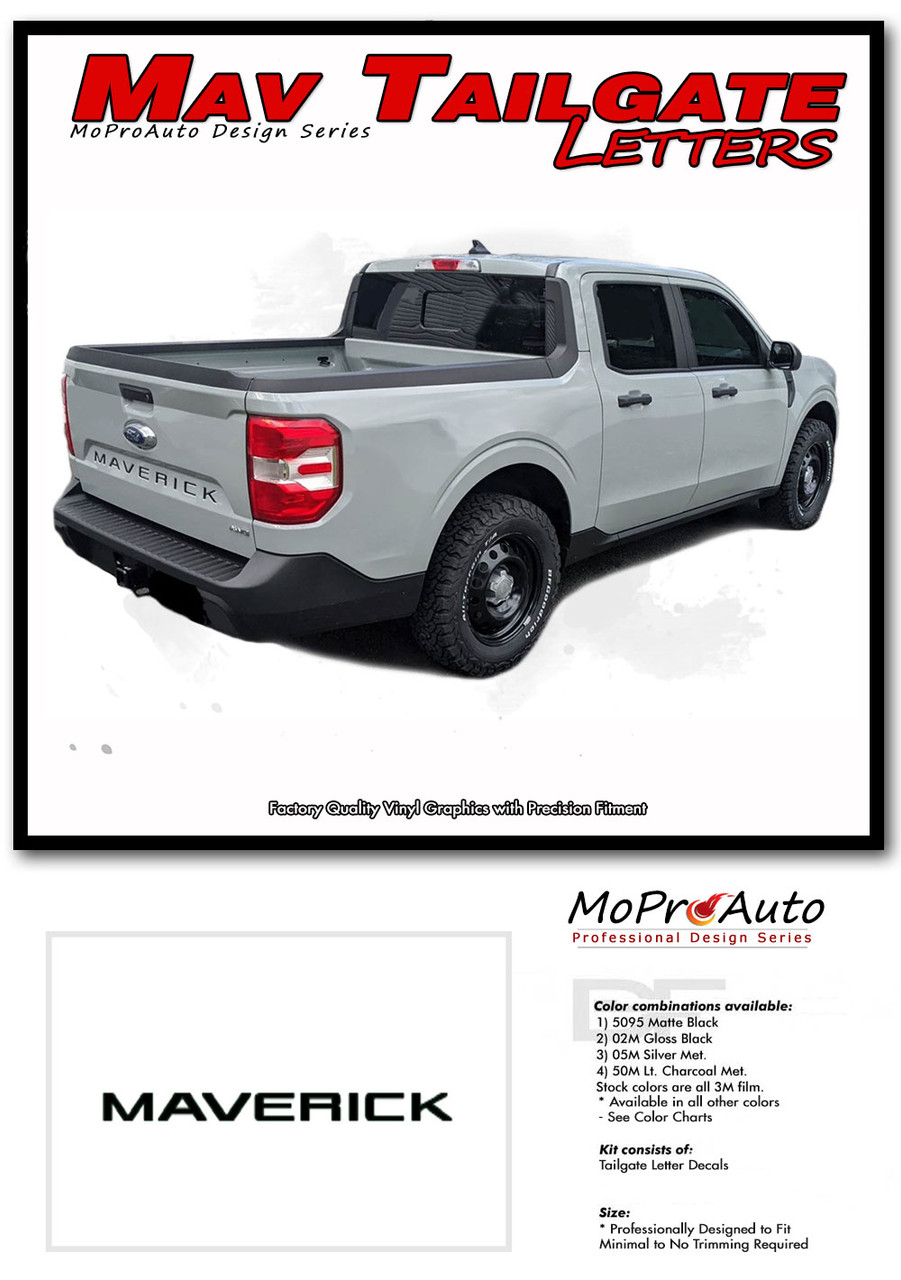 MAVERICK TAILGATE LETTERS : Ford Maverick Tailgate Decals Name Vinyl ...