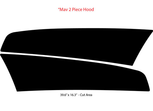 MAV SPLIT HOOD | Ford Maverick Hood Stripes Vinyl Graphics Decals Kit ...