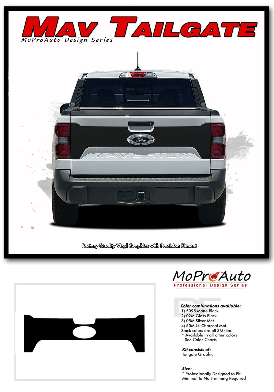 MAV TAILGATE BLACKOUT : Ford Maverick Tailgate Stripes Vinyl Graphics ...