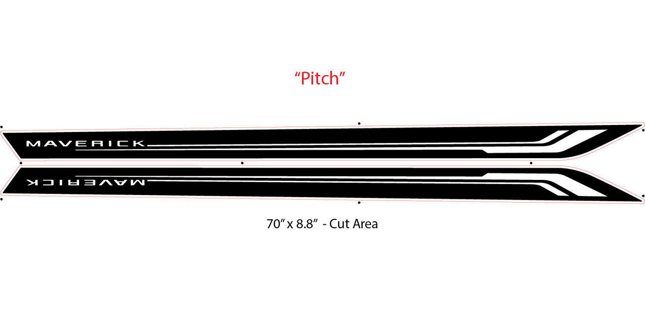 PITCH ROCKER | Ford Maverick Side Body Door Rocker Stripes Vinyl ...