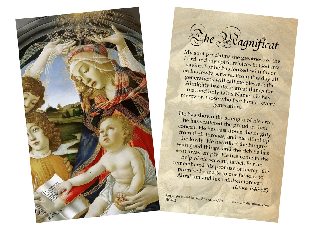 Magnificat Holy Card Steubenville Press magnificat-holy-card-steubenville-press