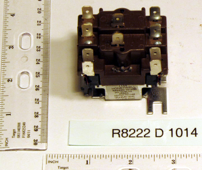 Honeywell Switching Relay # R8222D1014 - FurnacePartSource.com