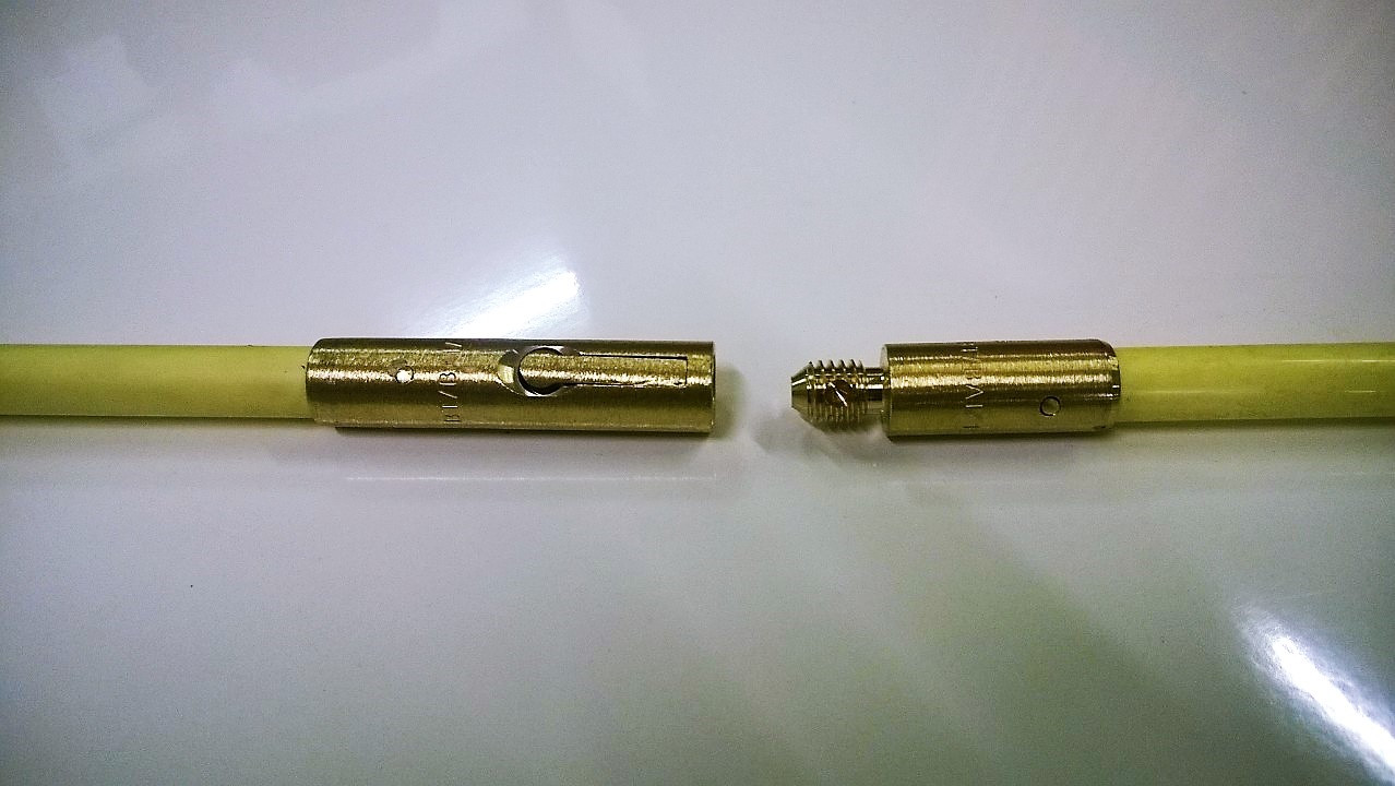 Ferret fitting PVC duct rod - 2m x 1/2" diameter (BT Ref: No. 5 ...