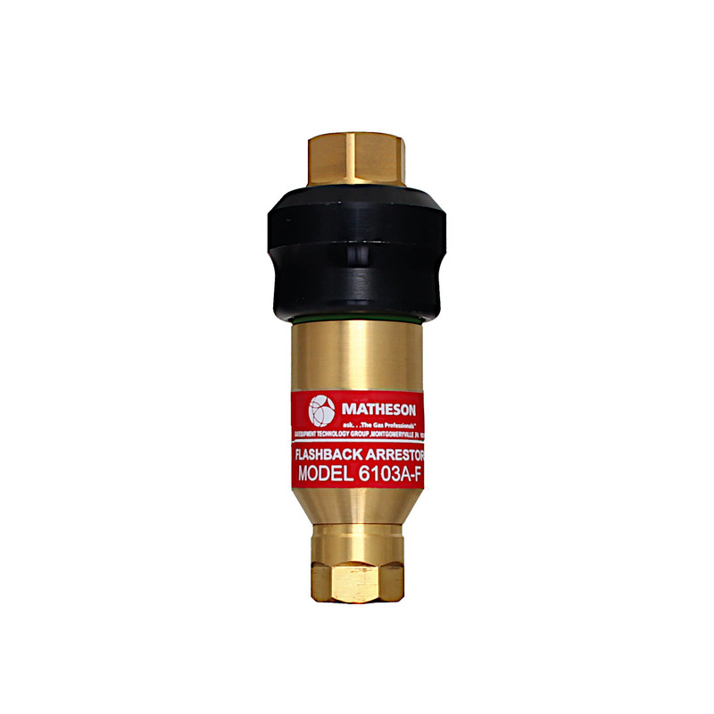 6103A Series Flash Arrestor - Brass - MATHESON Online Store