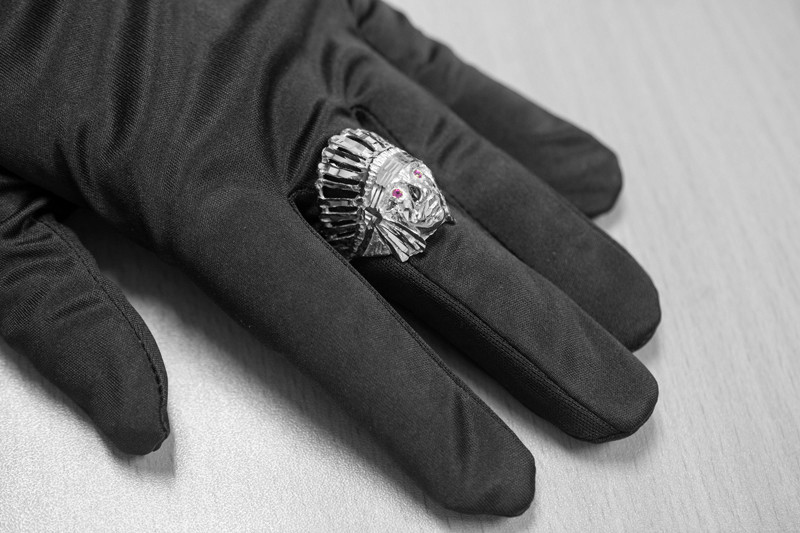 Rose Gold Indian Chief DC Ring