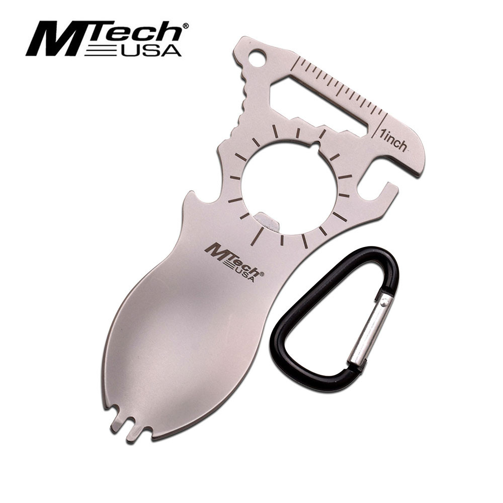 STAINLESS STEEL SILVER SPORK MULTI TOOL - keyscutlery.com