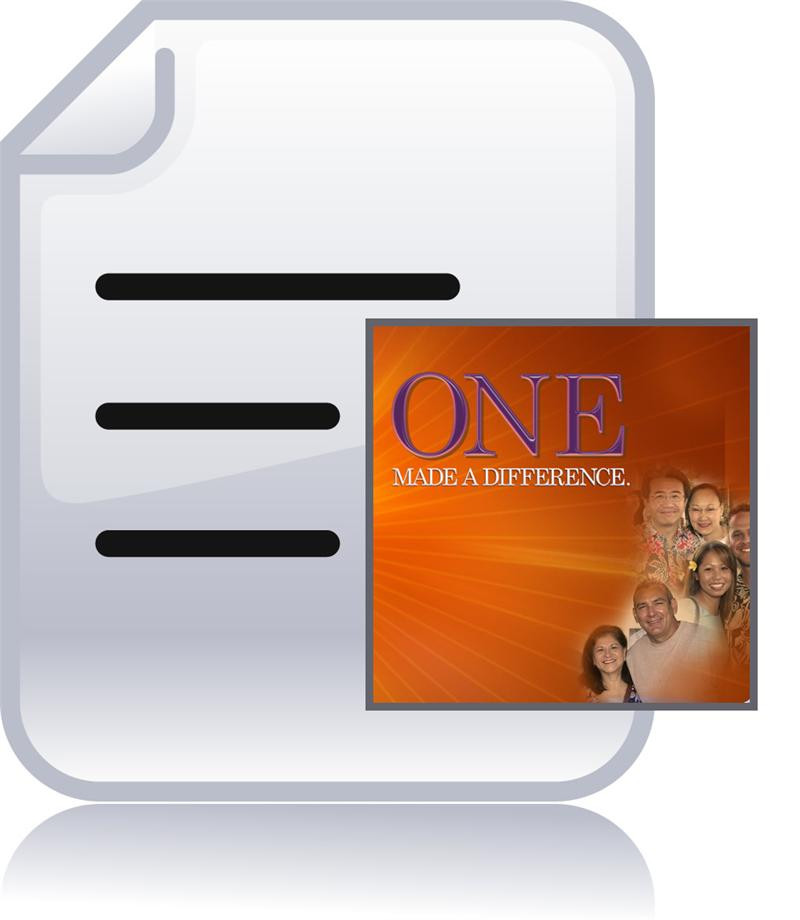 The Power of One Choice (Transcript) - Life Resources