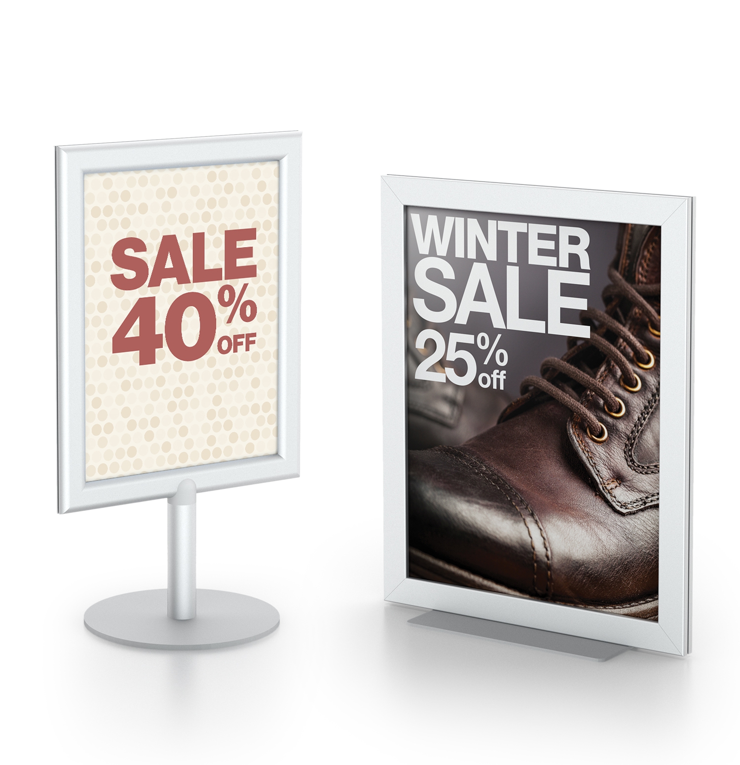 Counter Top Sign Holders - Display Fair