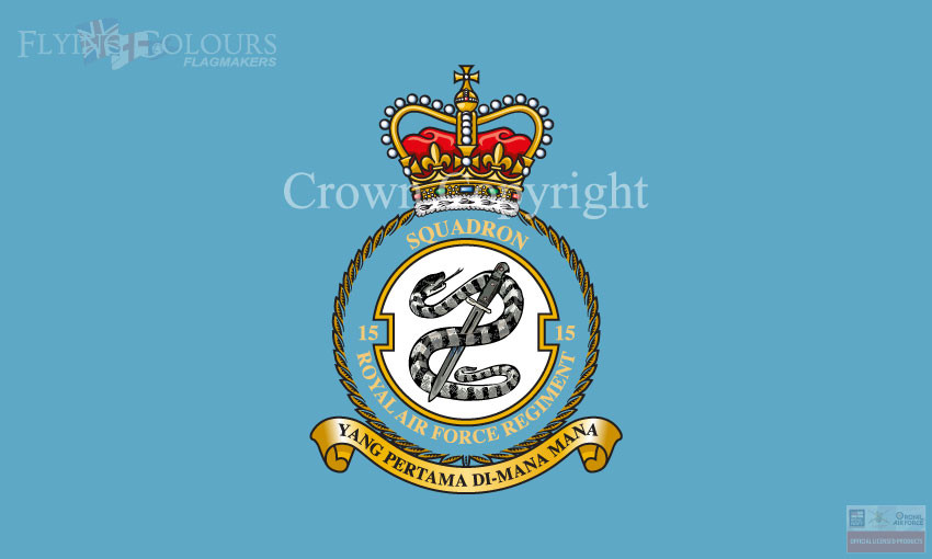 RAF 15 Reg Flag | Officially Licenced MoD Artwork Flags | Made in Britain