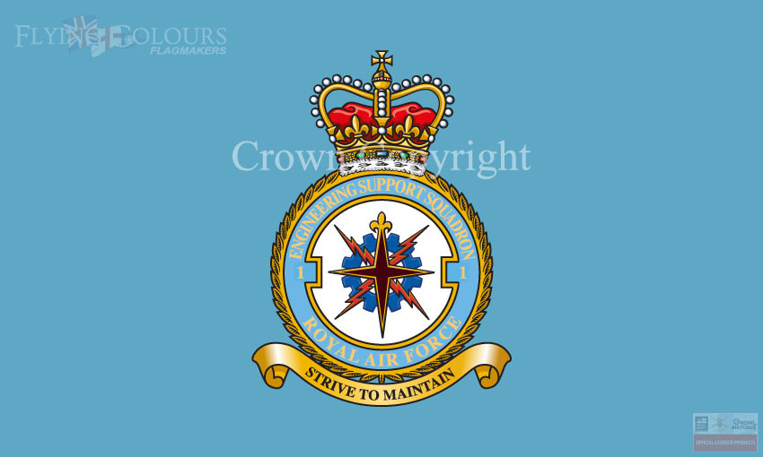 RAF 1 Engineering Support Squadron Flag | Officially Licenced MoD ...
