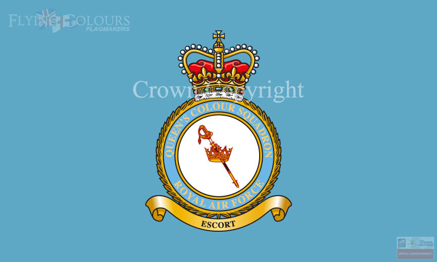 RAF Queens Colour Squadron Flag | Officially Licenced MoD Artwork Flags ...
