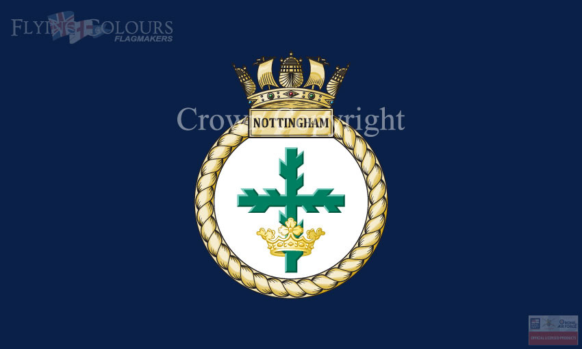 HMS Nottingham Flag | Officially Licenced MoD Artwork Flags | Made in ...