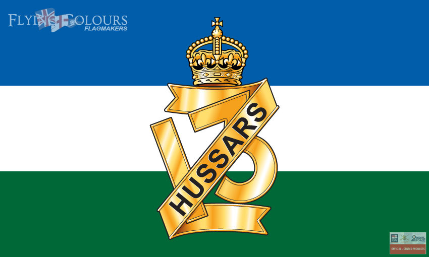 13th Hussars flag | Officially Licenced MoD Artwork Flags | Made in Britain