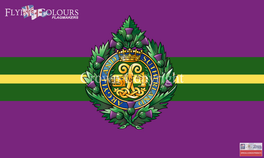 The Argyll and Sutherland Highlanders flag | Officially Licenced MoD ...