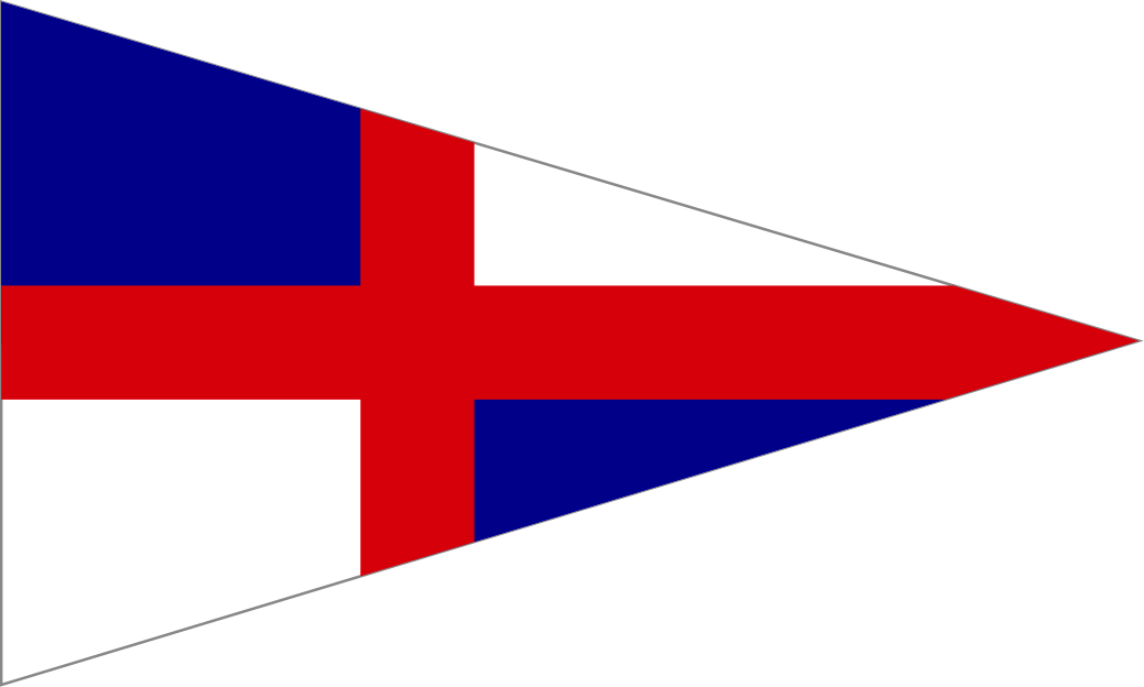 Buy National Yacht Club Burgee Online | Printed & Sewn Flags | 13 sizes