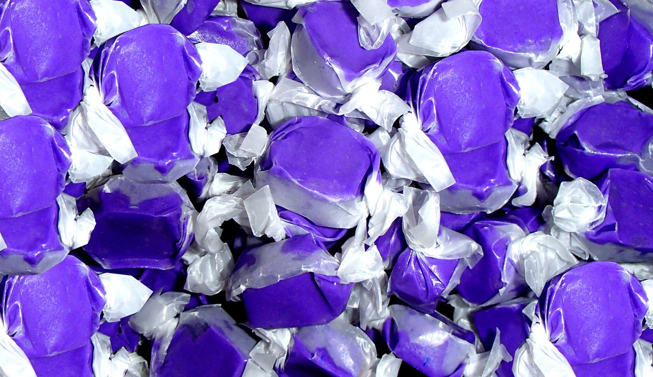Salt Water Taffy Grape Flavored 3 Pound ( 48 OZ ) - CandyKorner