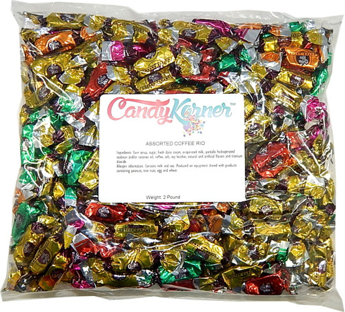 Coffee Rio Assorted Flavors Coffee Caramels 2 Pound ( 32 OZ ) By Candy ...