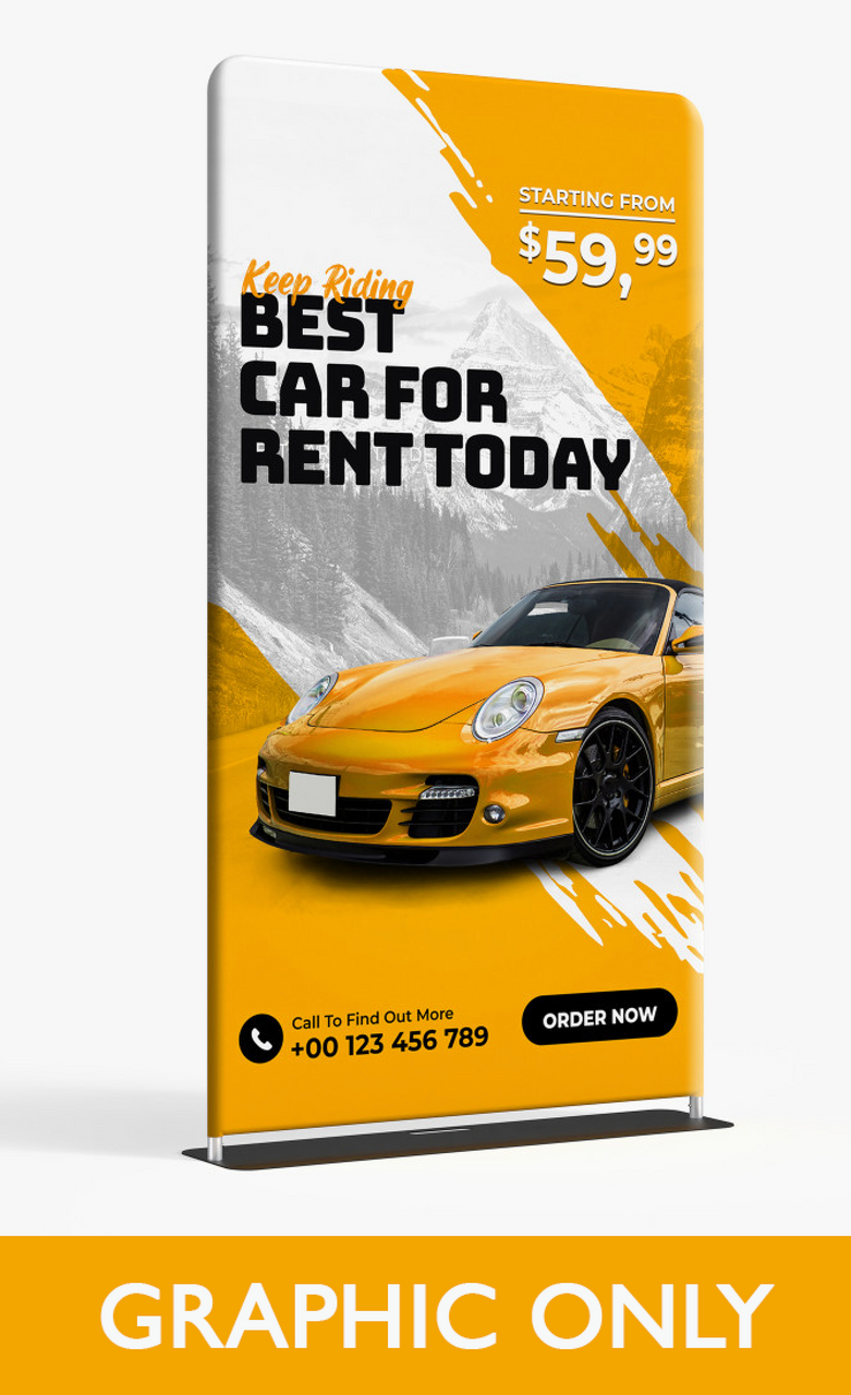 Mono 48" x 90" Double Sided Graphic Only - DisplayRepublicWholesale.com