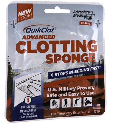 Adventure Medical QuikClot Advanced Clotting Sponge 3.5"x3.5" (5020 ...