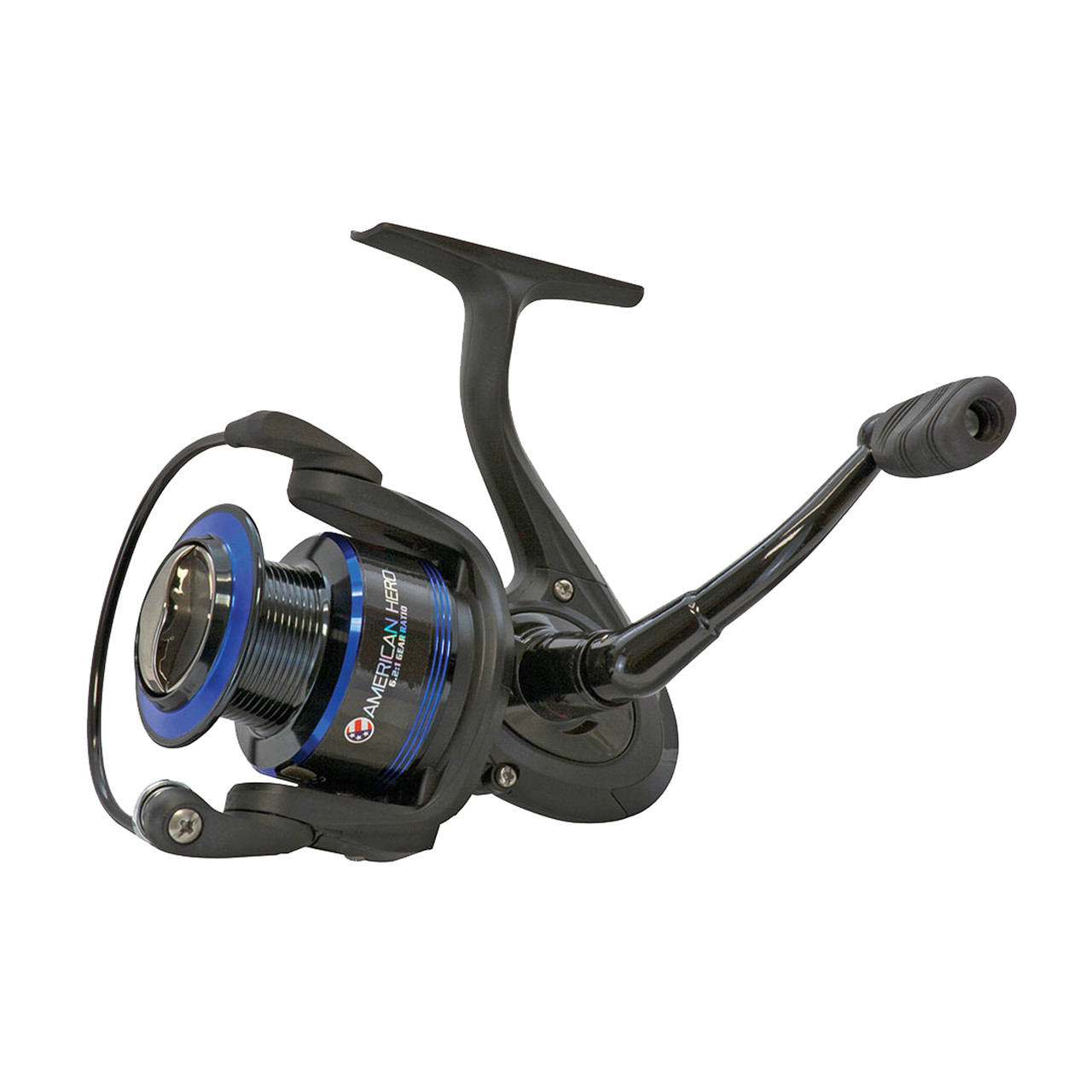 Lew's Fishing American Hero 100 Speed Spin Series Spinning Reel 6.2:1 ...