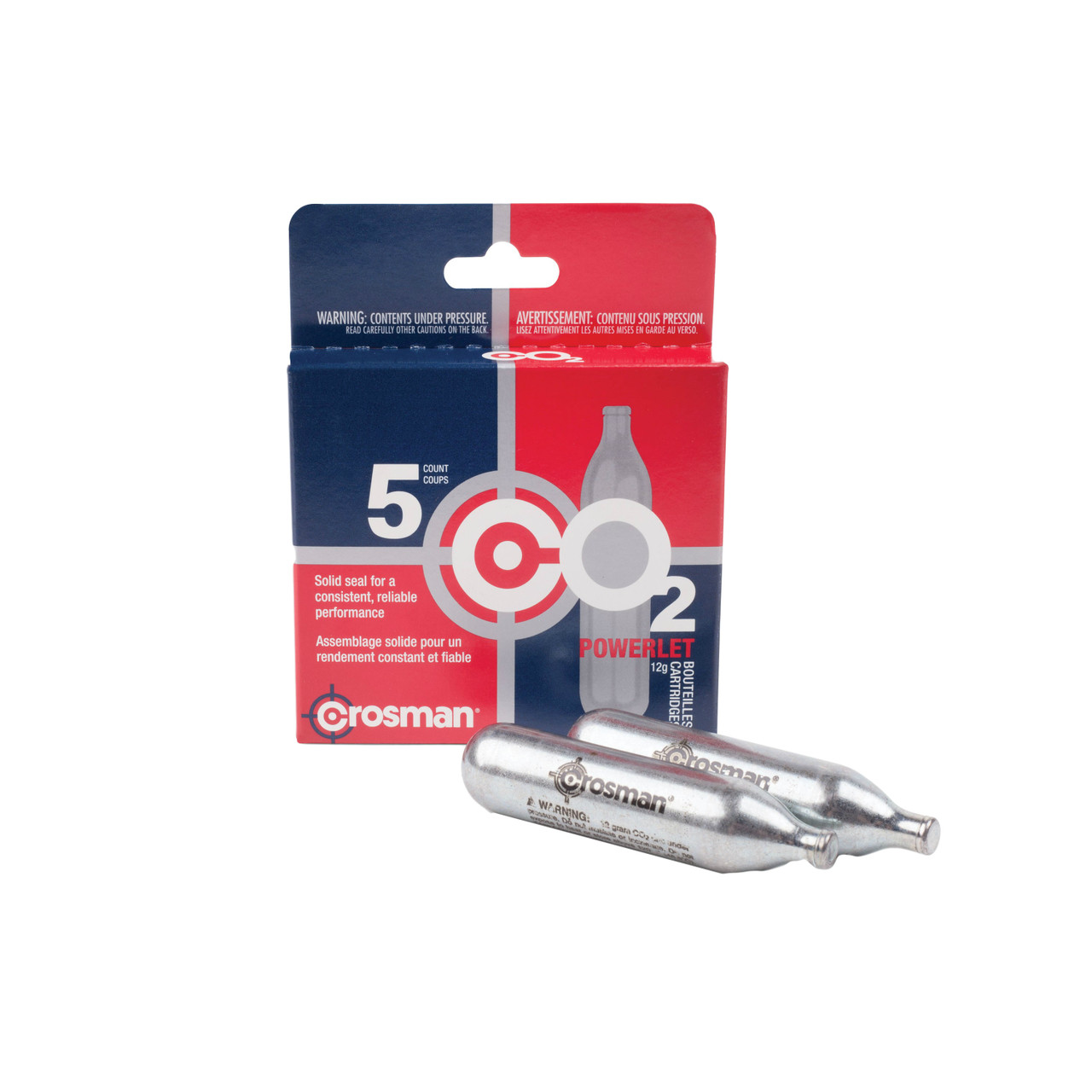 Crosman Powerlet 12g CO2 Cartridges-5 Pack (231B) - Go Outdoor Gear