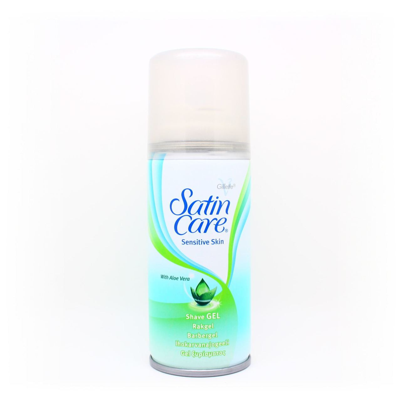 Gillette Satin Care Aloe Vera Sensitive Mini Shave Gel 75ml Go Tiny