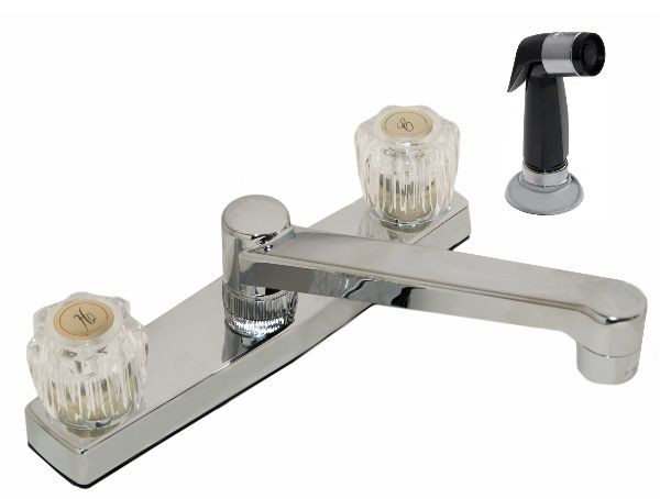 Mobile Home Kitchen Faucet, Kitchen faucet 8" with spray chrome with ...