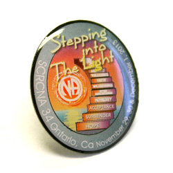 Lapel Pin Samples - Full Color Print
