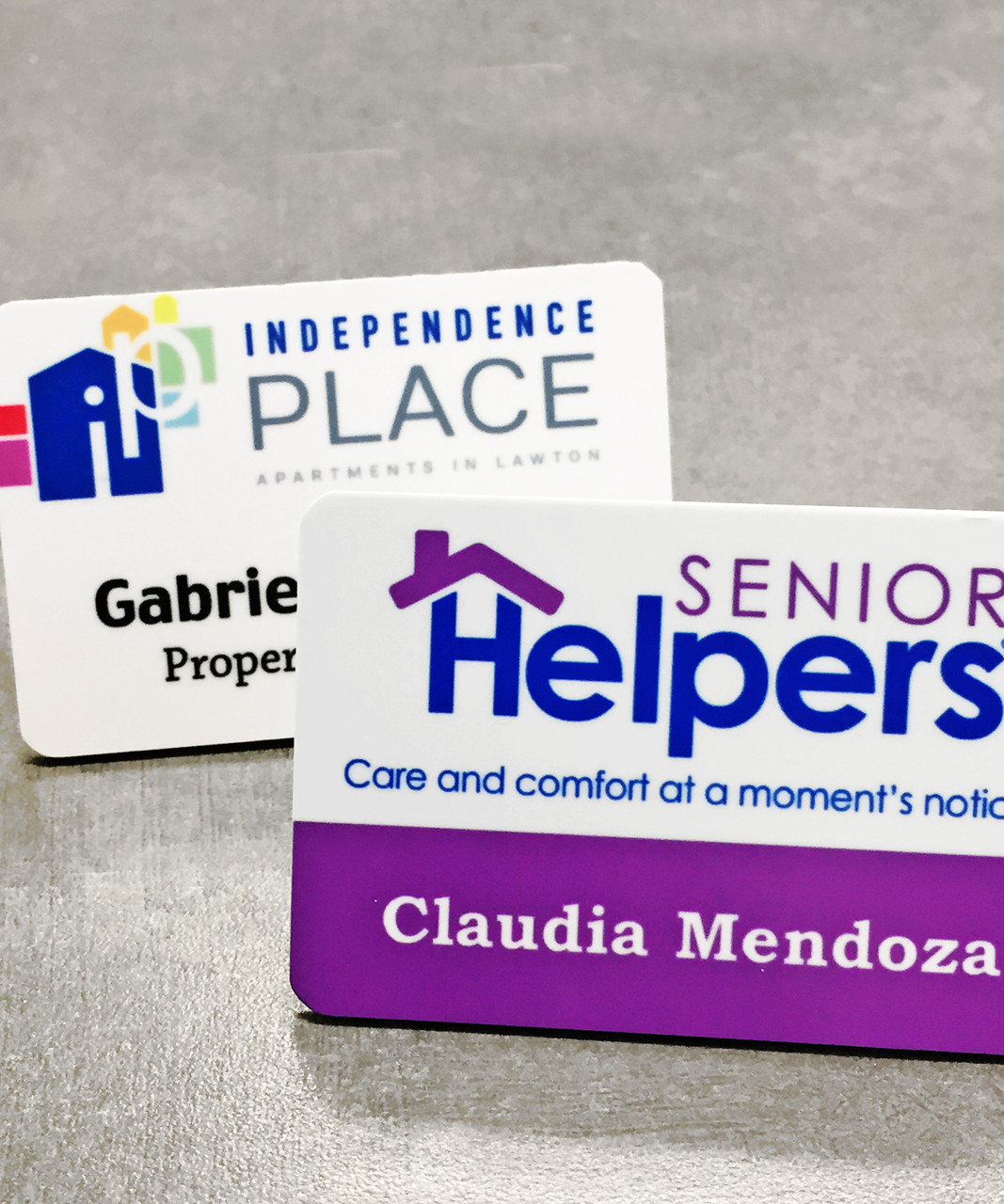 Full Color Plastic Name Tags w/ Personalization (2"x3") - Kenny Products