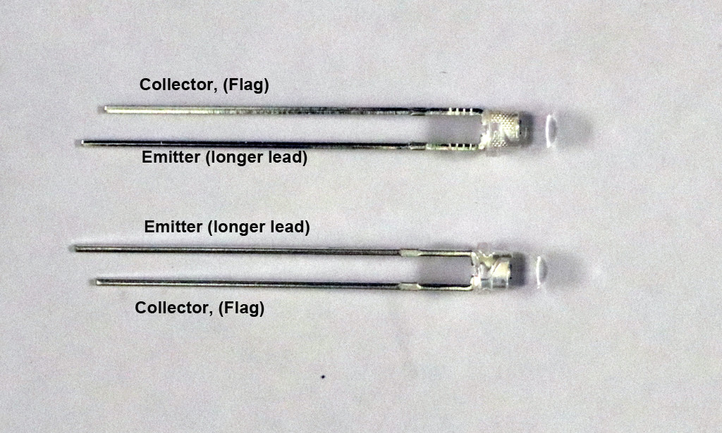 Photo Transistor - 2 pack - Model Railroad Control Systems