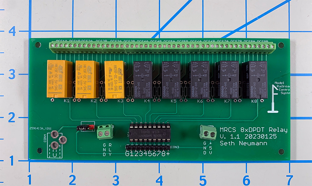 8 Circuit Dpdt Arduino Relay Model Railroad Control Systems