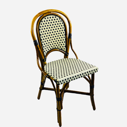 Montmartre Rattan Chair Ivory Black Set of 2