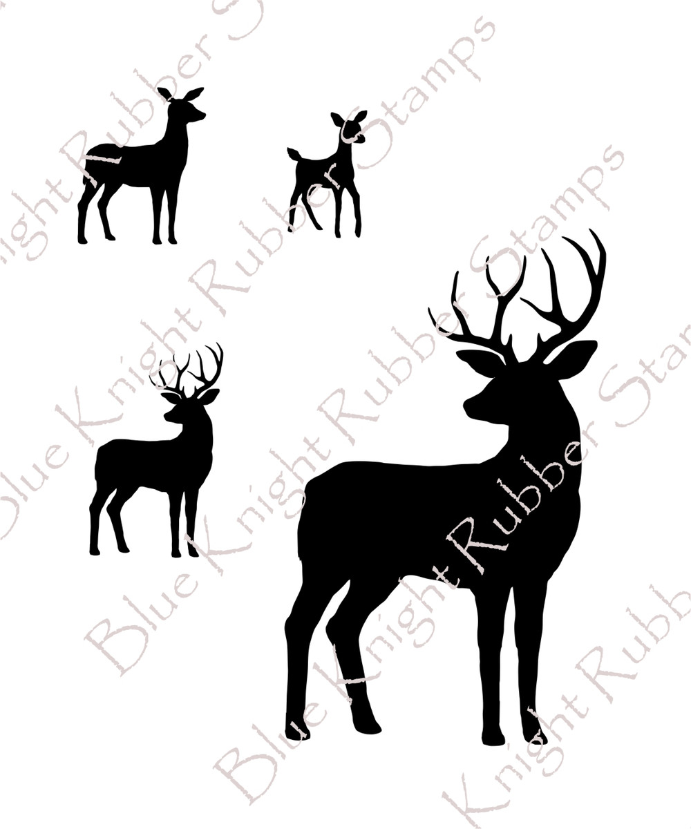 Buck And Doe Stencil