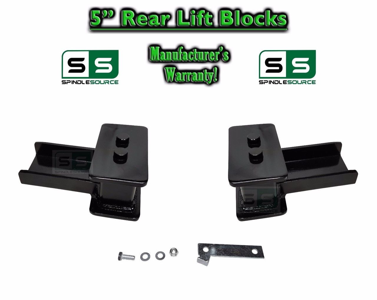 2004 - 2018 Ford F-150 F150 REAR 5" inch Tapered Fab Lift Blocks with ...