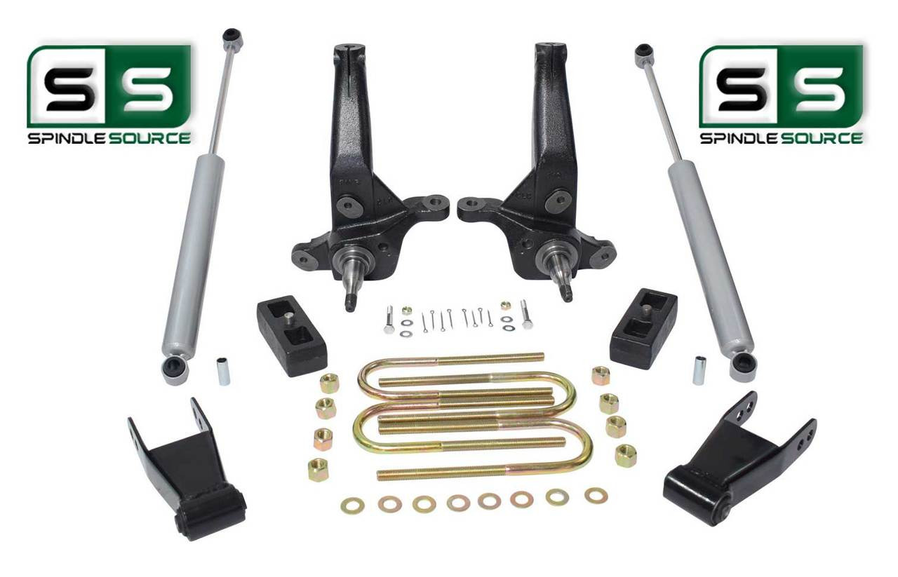 2001 - 2010 Ford Ranger 2WD 4"/ 3" Lift Kit w/ Rear Shocks