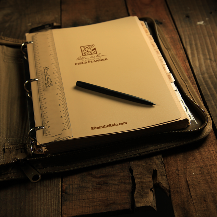 The Rite-in-the-Rain 8 1/2 inch x 11 inch Tactical Field Planner Kit.