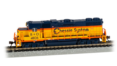 61752 N Scale Bachmann GP38-2-Chessie System #4806(with Dynamic Brakes)